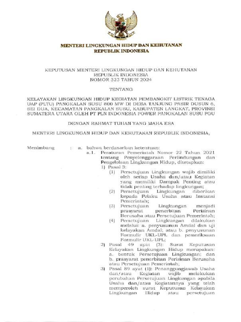 Perseling No 323 Tahun 2024 PNS - Matriks - Compressed | PDF