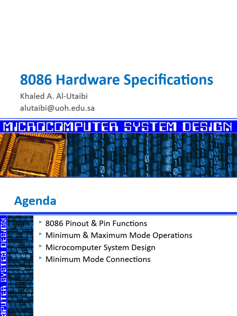 8086 Hardware Specifications | PDF | Input/Output | Central Processing Unit 8086 Hardware Specifications | PDF | Input/Output | Central Processing Unit