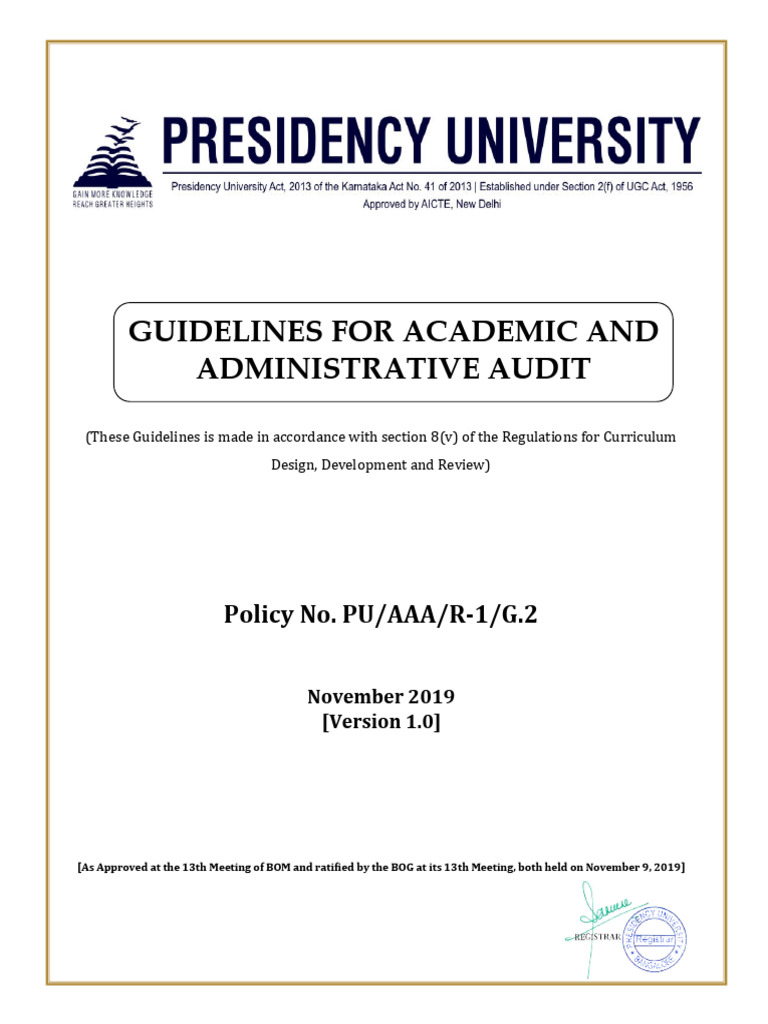 Academic and Administrative Audit (AAA) - Knowledge Consortium of Gujarat (KCG) - 3 | PDF ...