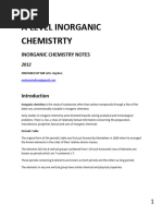 A Level Inorganic Chemistry Notes | PDF | Ion | Chemical Bond
