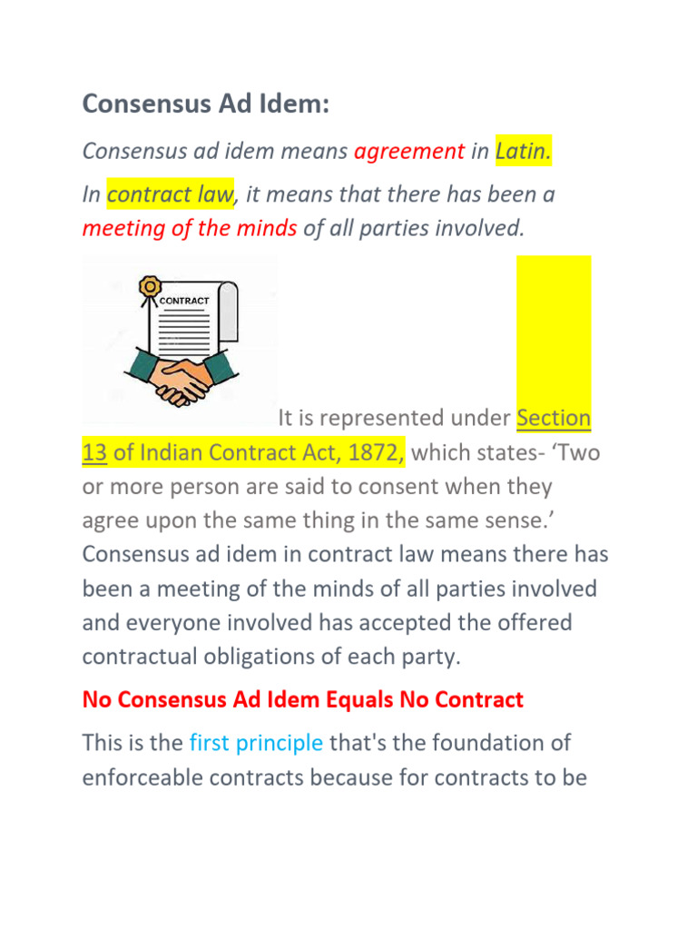 Consensus Ad Idem | PDF | Lawsuit | Res Judicata