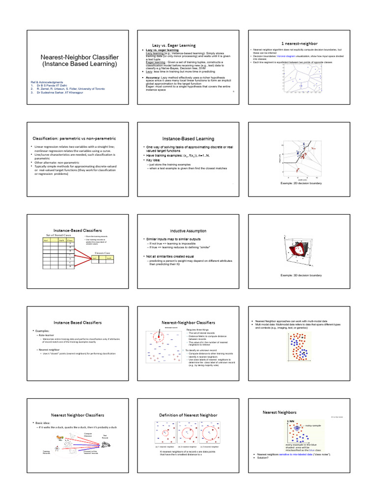 5c. Nearest Neighbour Classifier | PDF | Statistical Classification | Computational Neuroscience