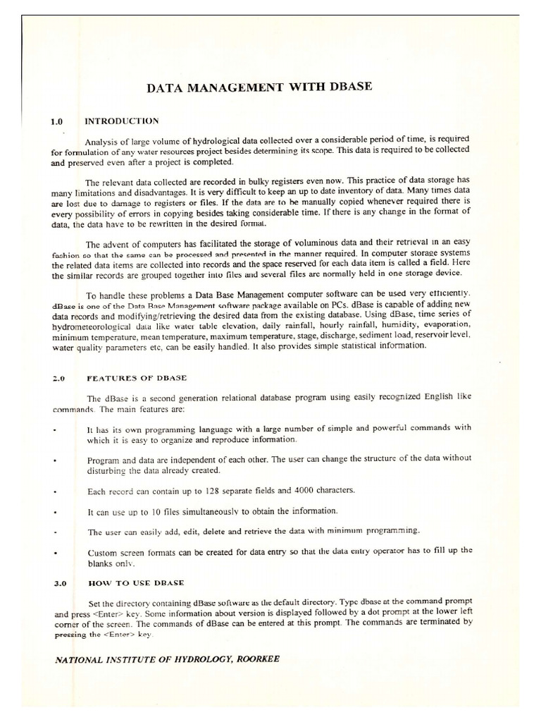 Dbase Commands | PDF