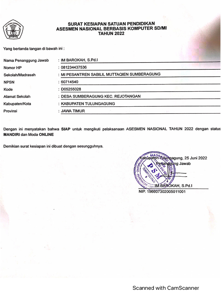 Mi PSM Sumberagung | PDF