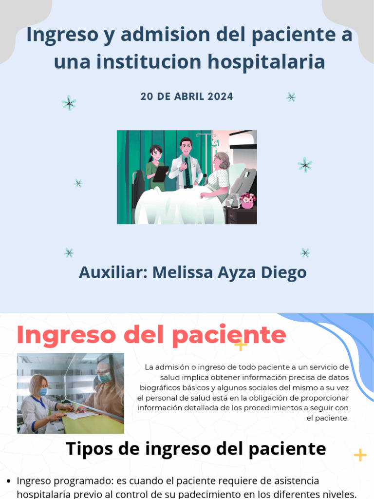 Ingreso y Admision Del Paciente | PDF | Hospital | Ciencias de la Salud
