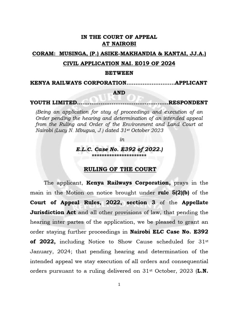CIVIL APPLICATION NO. E019 OF 2024 | Download Free PDF | Contempt Of ...