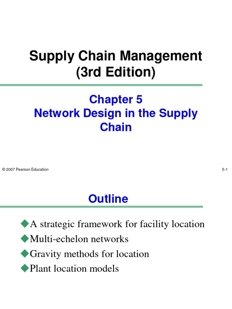 Chapter 5 - Network Design in The Supply Chain | PDF | Supply Chain | Inventory
