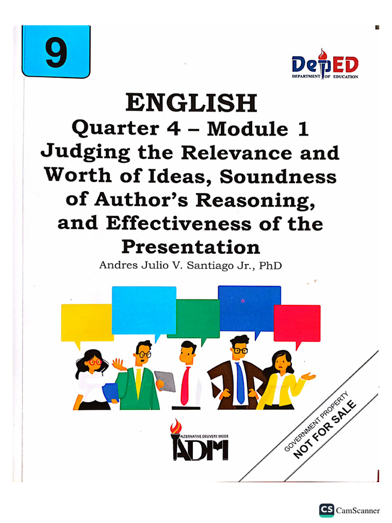English 9 Module 4 Module 1 | PDF