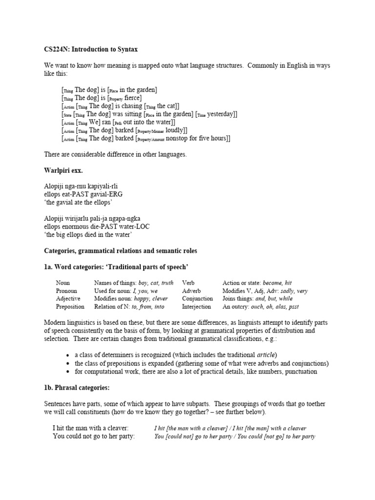Syntax | PDF | Phrase | Noun