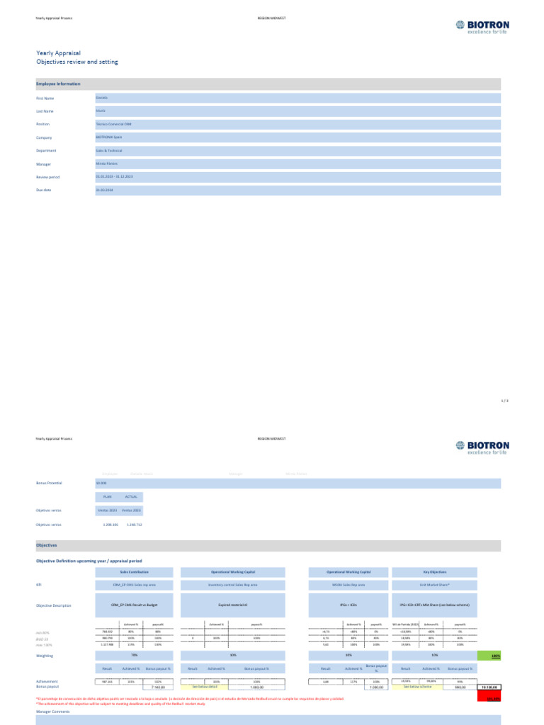 PERFORMANCE MANAGEMENT FORM DI 2023 - Signed | PDF | Business ...