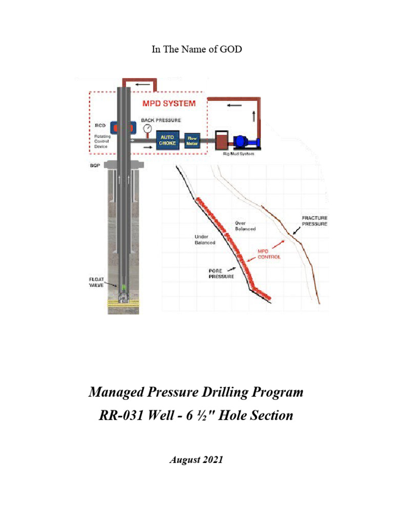 MPD Drilling Program | PDF | Oil Well