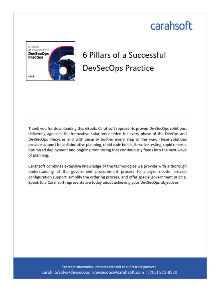 Six_Pillars_of_a_Successful_DevSecOps_Practice | PDF | Systems Engineering | Software Engineering