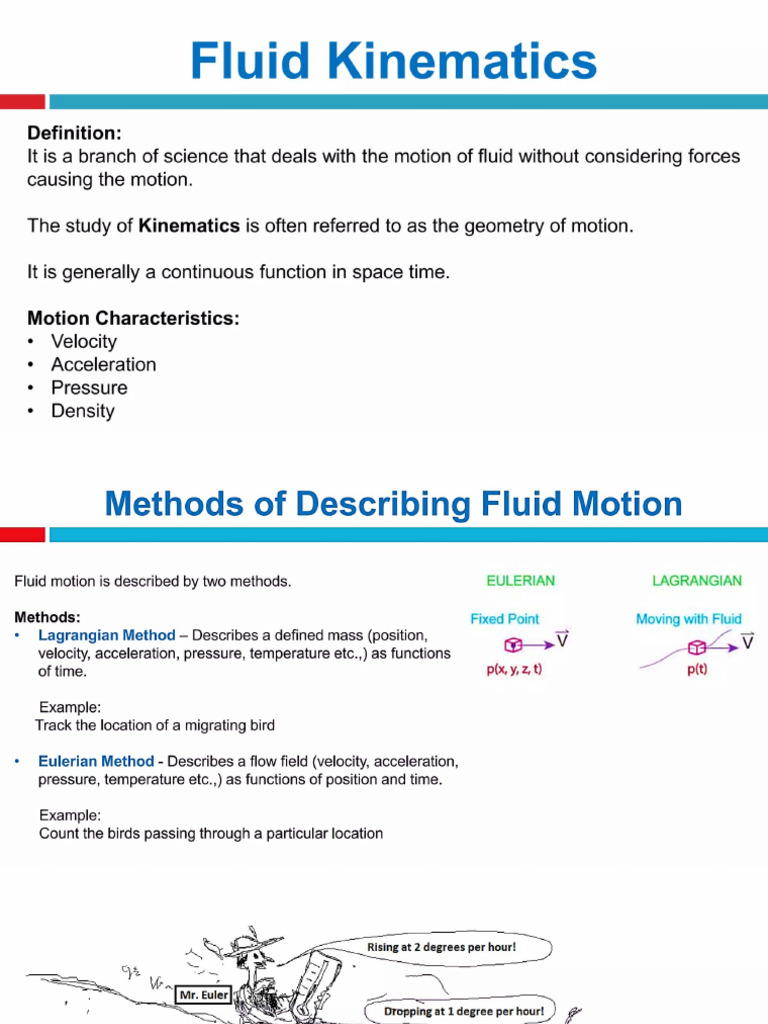Fluid Kinematics | PDF Fluid Kinematics | PDF