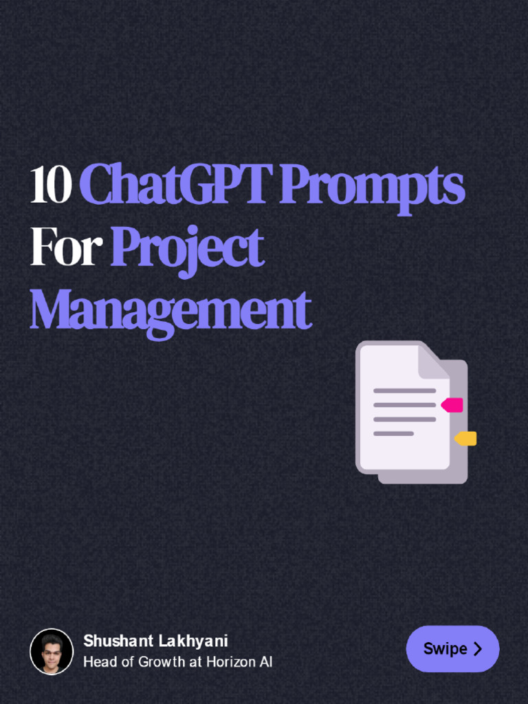 ChatGPT Prompts For Project Management | PDF