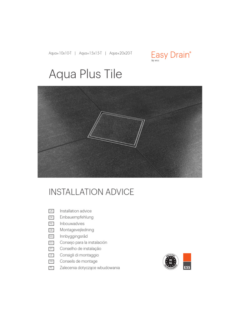 Installatie Easydrain | PDF