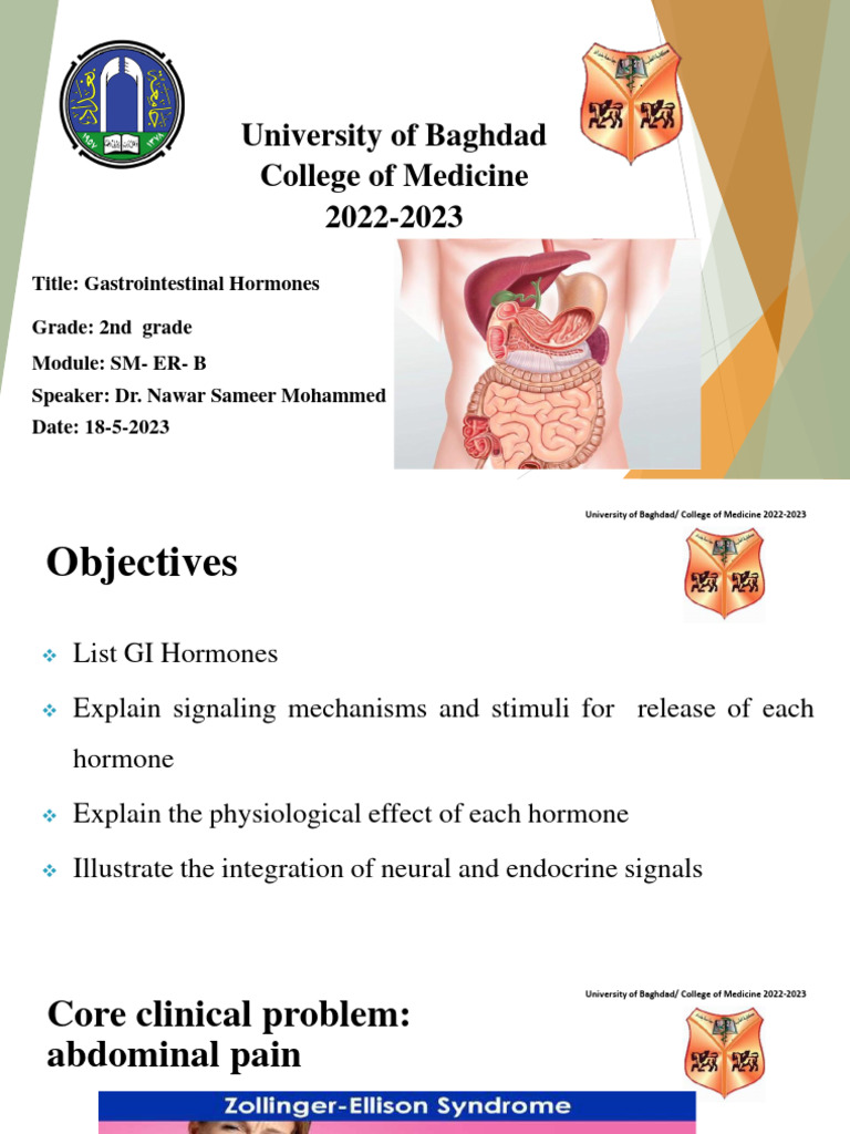 GIT Hormones | PDF | Pancreas | Stomach