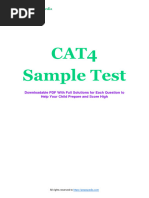 Cat4 PDF Sample Test | PDF | Vertex (Geometry) | Symmetry