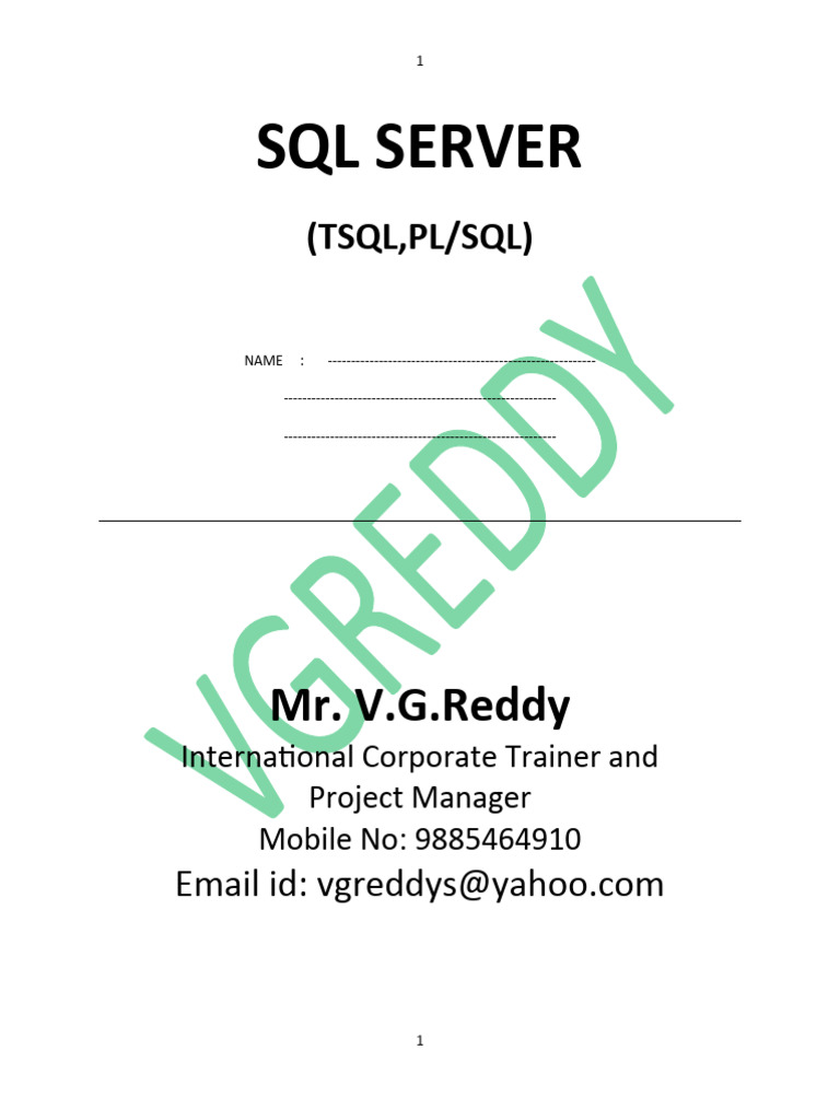 MSC Is | PDF | Relational Database | Microsoft Sql Server