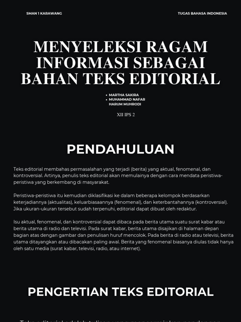 Panduan Menulis Teks Editorial Efektif | PDF | Karier & Perkembangan
