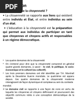 Citoyenneté et Comportement Civique | PDF | Citoyenneté | Sciences ...