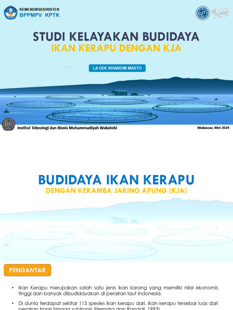Kesesuaian Lahan Budidaya Ikan Kerapu Di KJA | PDF