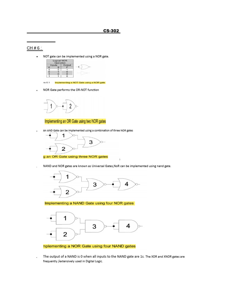 CS 302 | PDF | Logic Gate | Cmos