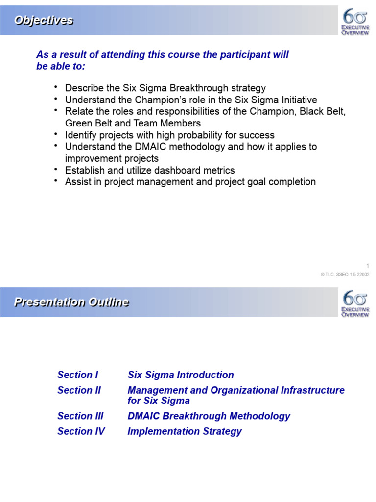 Over View of Six Sigma | PDF | Six Sigma | Performance Indicator