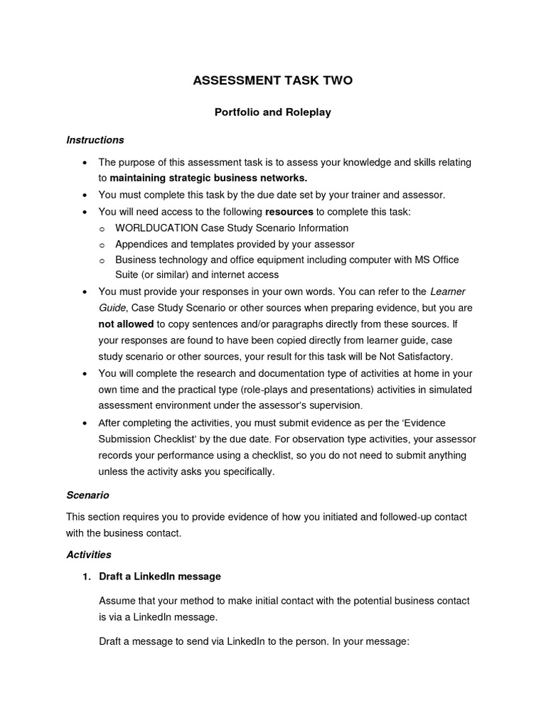 Assessment Task Two - Johan 08 | PDF | Business | Literacy