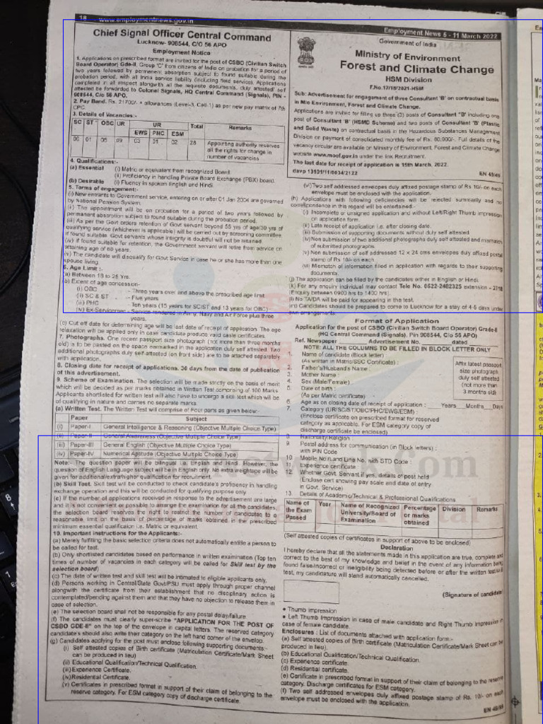 Army Chief Signal Officer Central Command CSBO Recruitment 2022 Notification Emp News | PDF