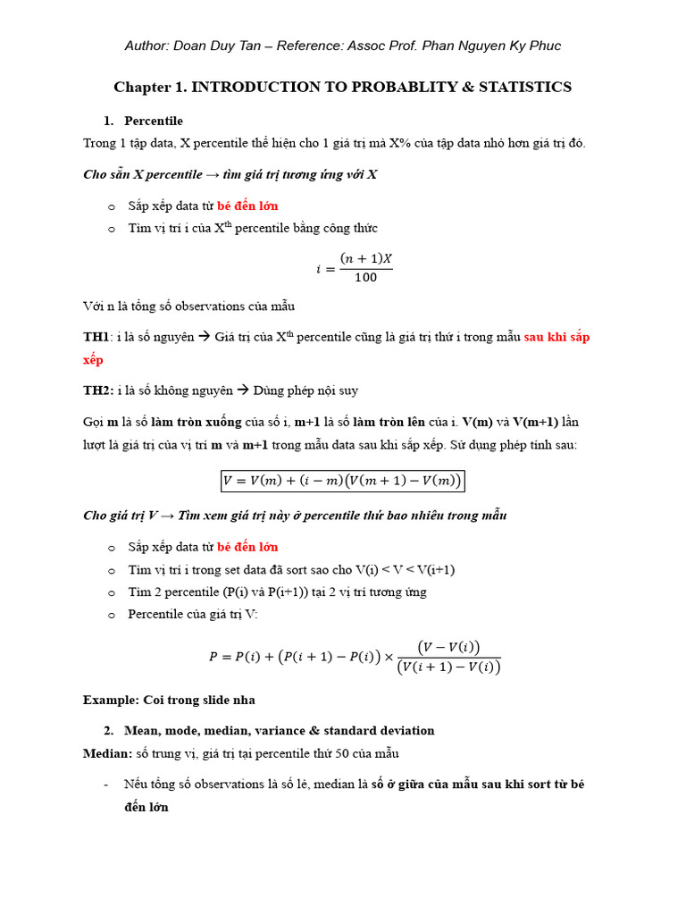 (Proba) Midterm Review | PDF