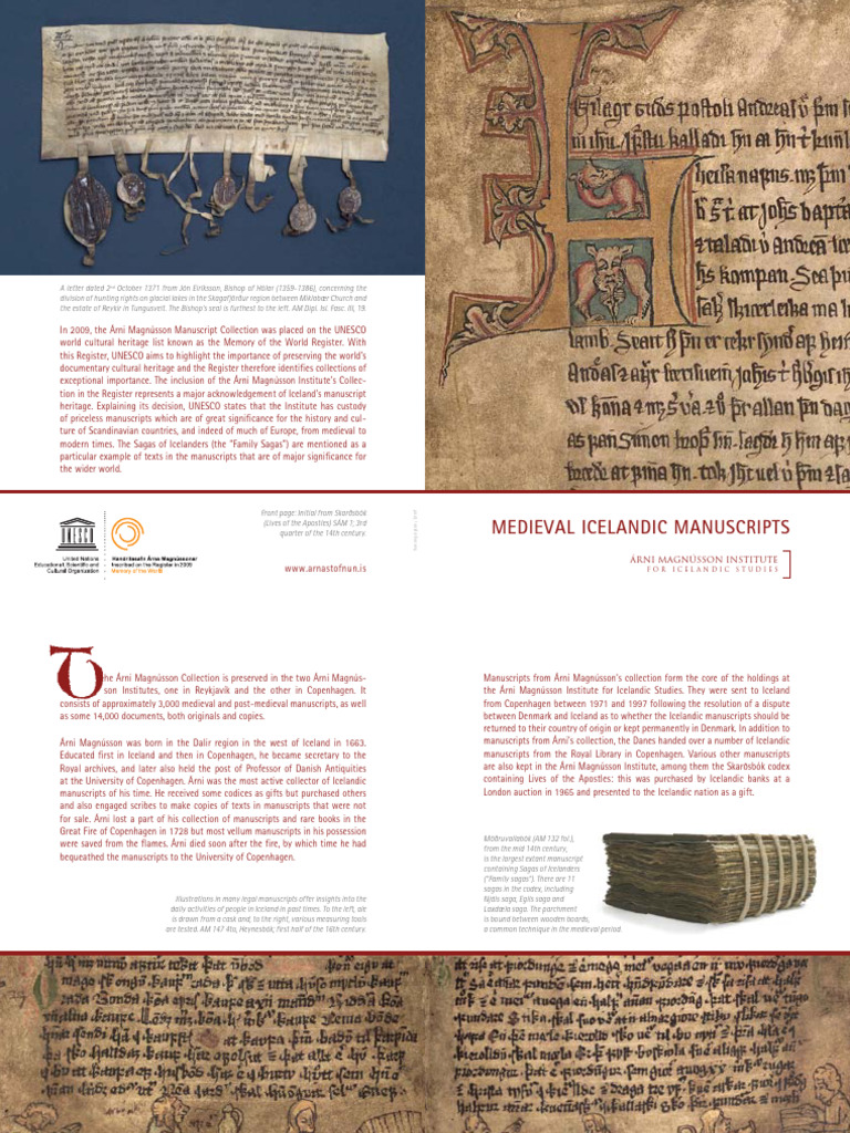 Medieval Icelandic Manuscripts | PDF | Manuscript | Codex