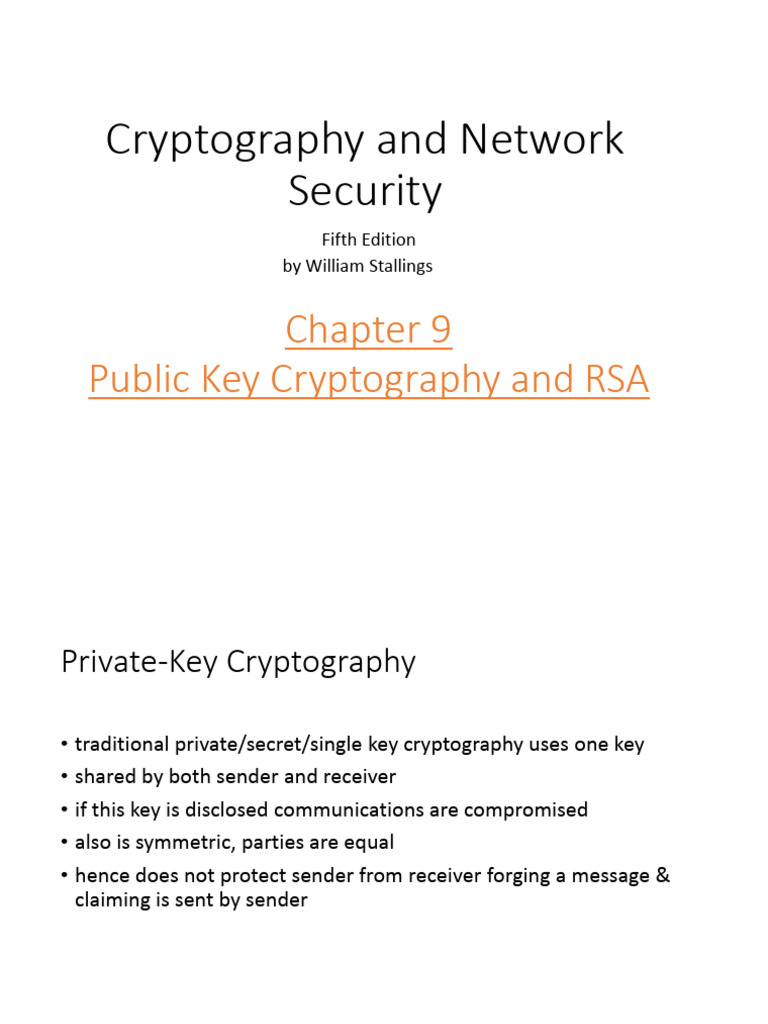 Lecture 05 | PDF | Public Key Cryptography | Cryptography