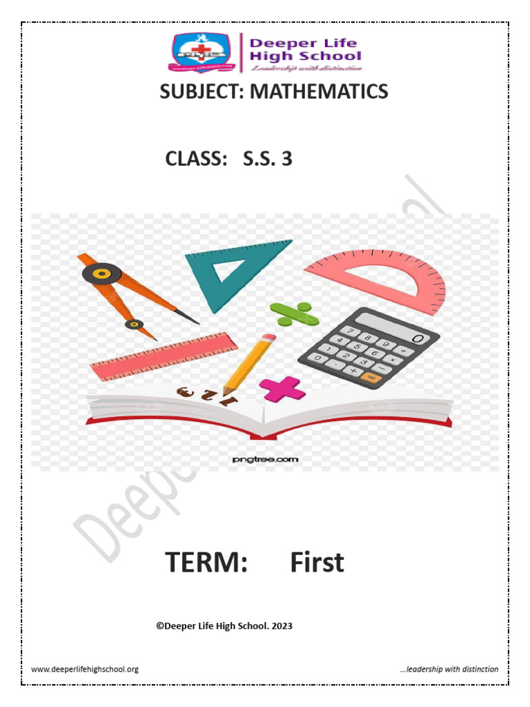 SS3 Mathematics E-note | PDF | Matrix (Mathematics) | Latitude