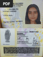 Plantilla Cedula de Colombia para Editar en PDF | PDF