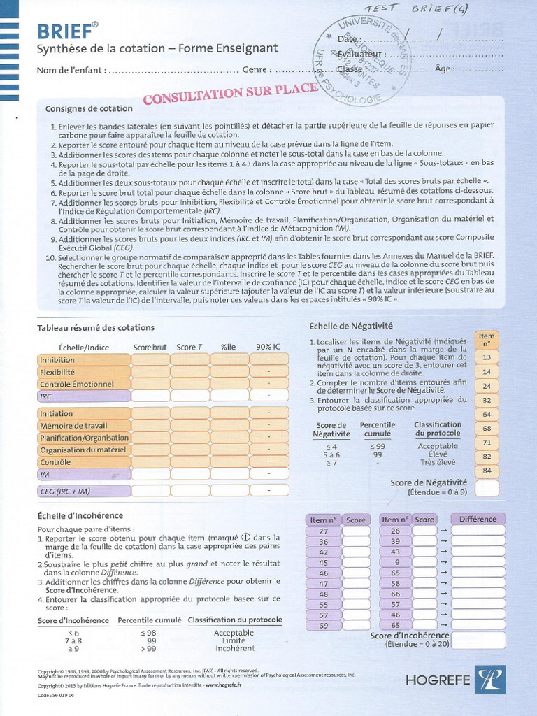 Synthèse cotation Forme Enseignants | PDF