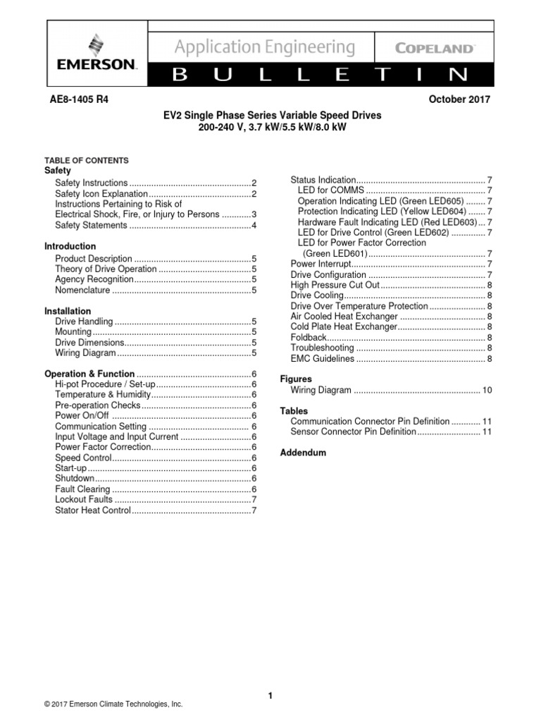 Ae 1405 Ev2 Single Phase Series Variable Speed Drives en Us 1650782 | PDF | Power Supply ...