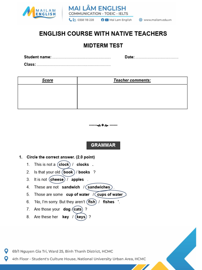 AK - THPT - SKETCH - Mid-Term Grade 10 | PDF | Languages | Foreign Language Studies