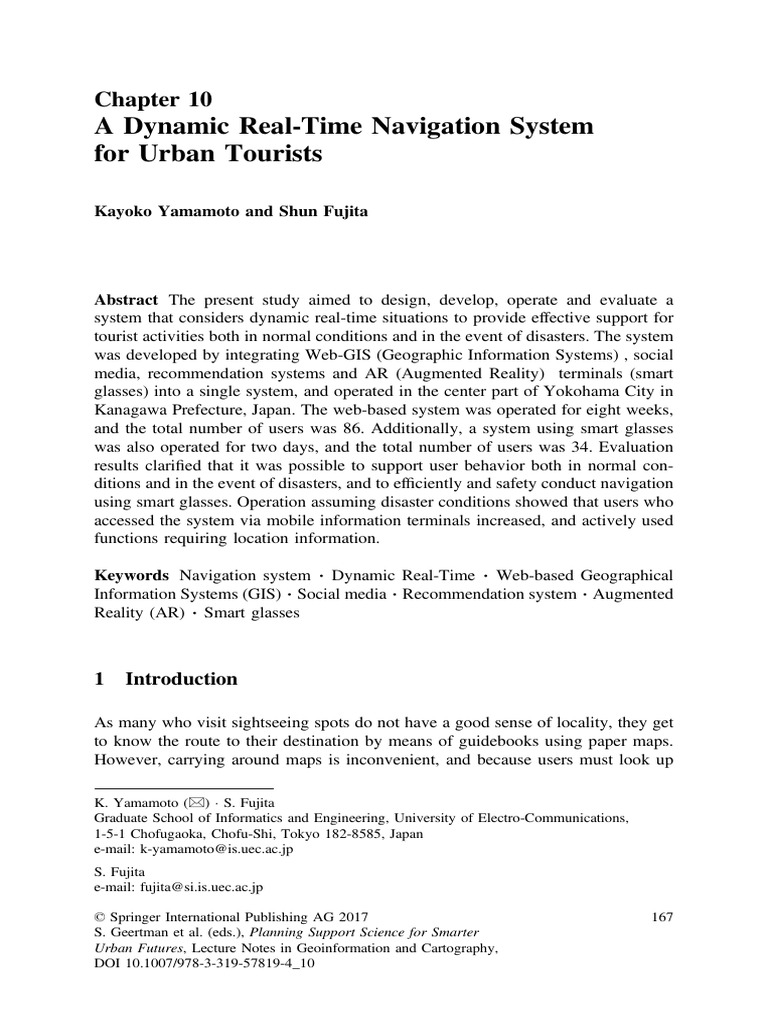 A Dynamic Real-Time Navigation System | PDF | Computer Terminal | Social Networking Service