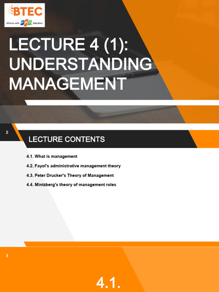 LM Lecture 4_Understanding management (1) | PDF | Theory | Science