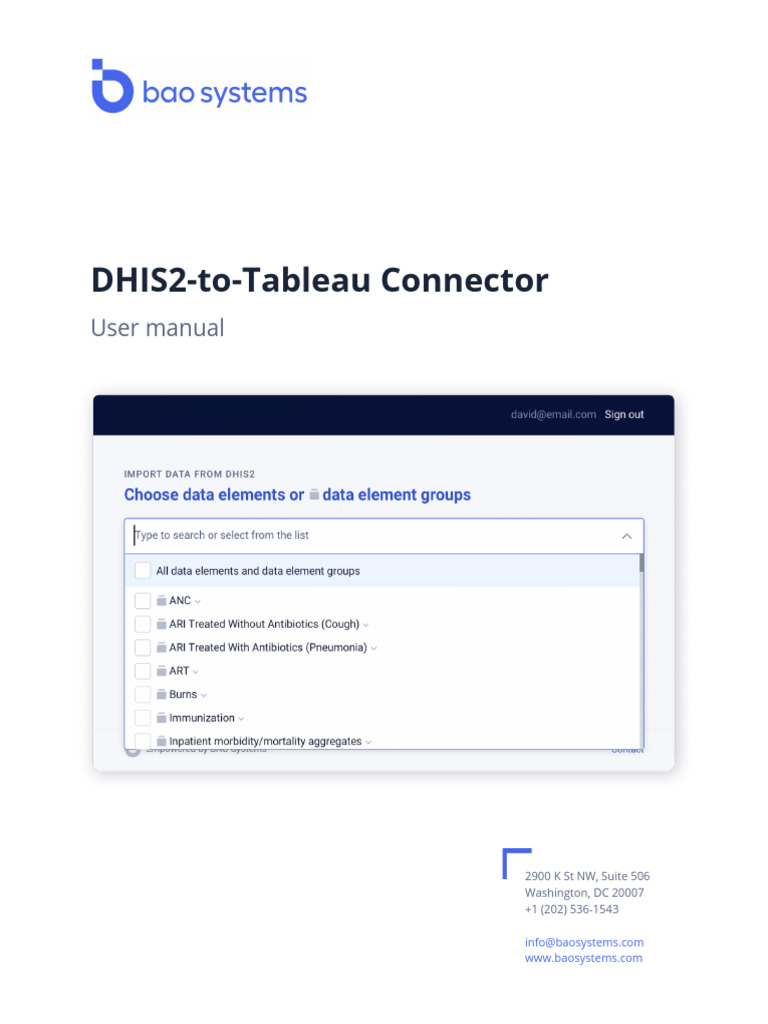 DHIS2 To Tableau Connector | PDF | Application Software | Data