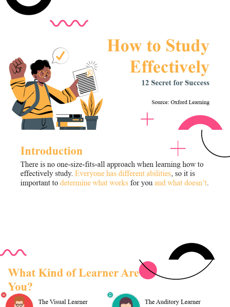 How To Study Effectively | PDF
