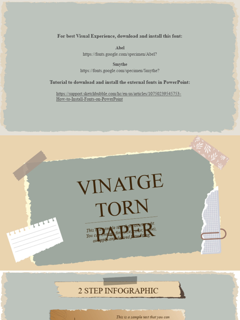 Vintage Torn Paper Static 16x9 | PDF