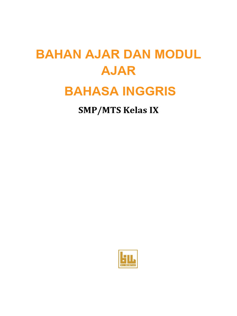 Modul Ajar B Ing Kls 9 | PDF | Karier & Perkembangan | Seni & Disiplin Bahasa