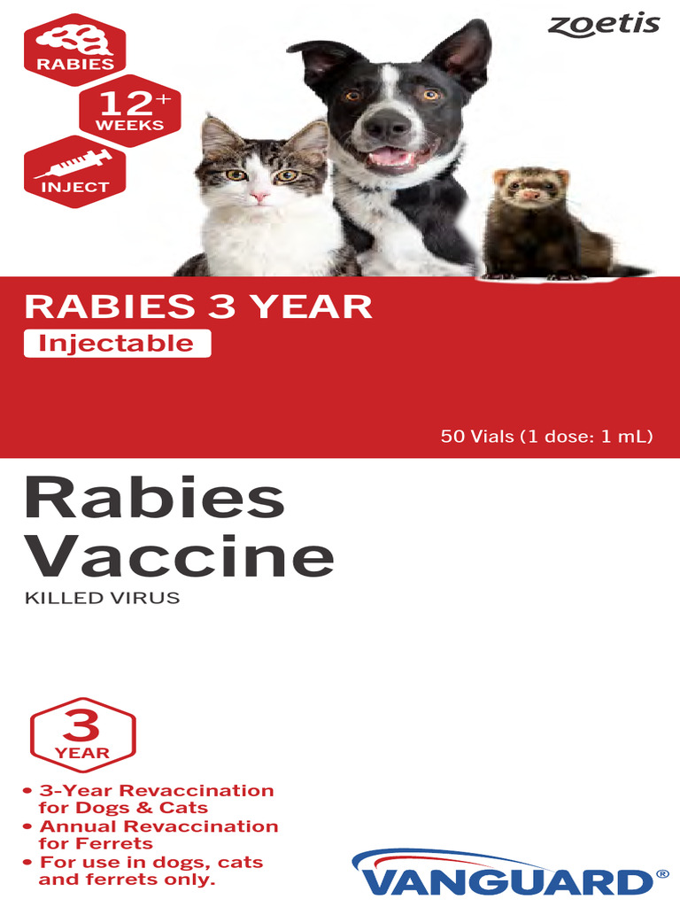 Vanguard 3-Year Rabies Vaccine for Cats | PDF | Vaccines | Biology
