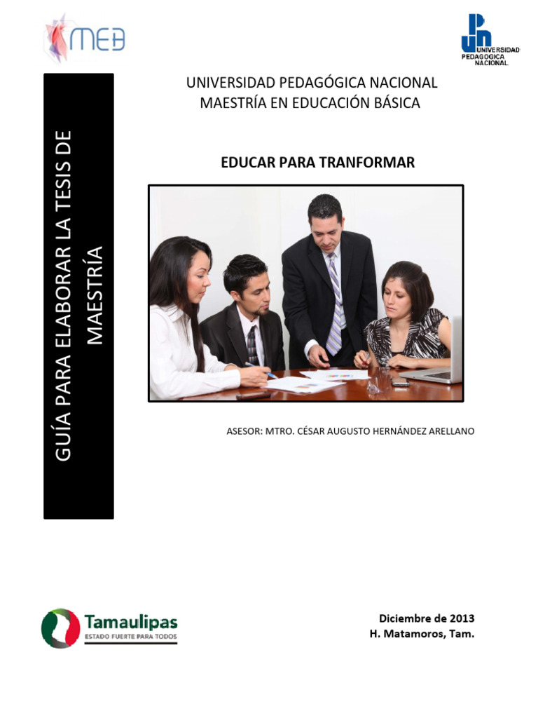Guia para Construir La Tesis de MEBa | PDF | Maestros | Evaluación
