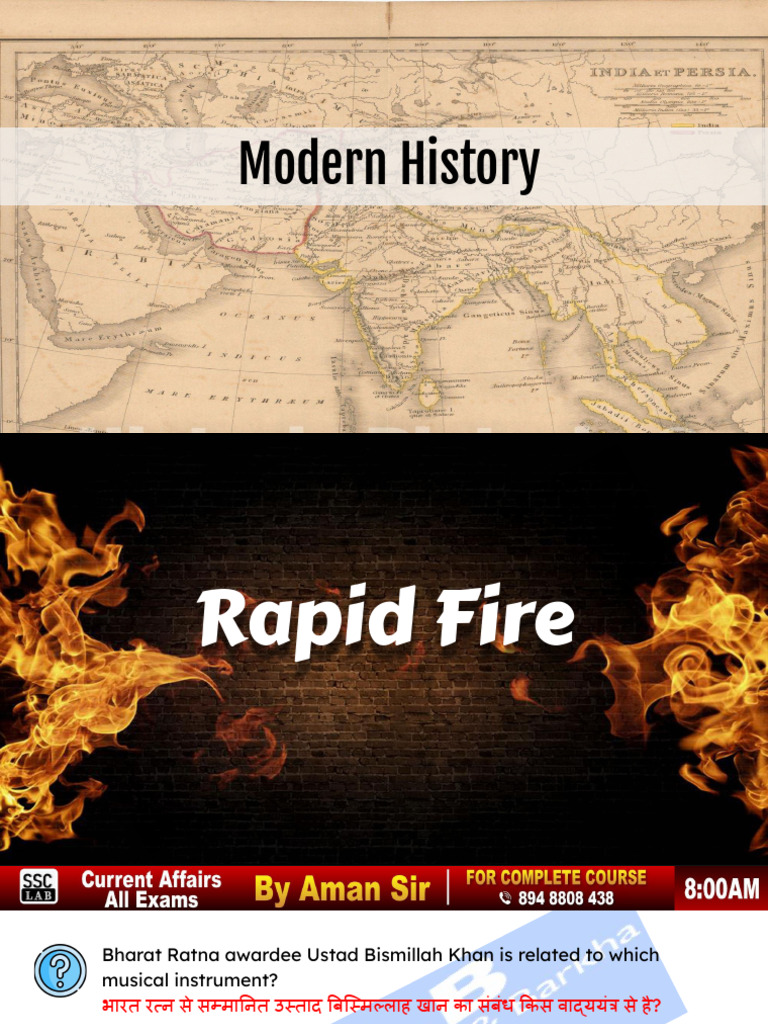 CHSL Modern History (Class 1) | PDF