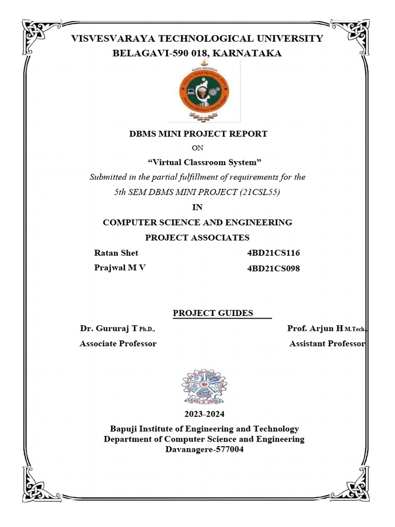 DBMS Sample 23-24 Report-2 | PDF | Databases | World Wide Web