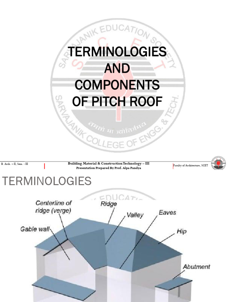 Terminologies and Components of Roof 2021 | PDF | Roof | Building ...