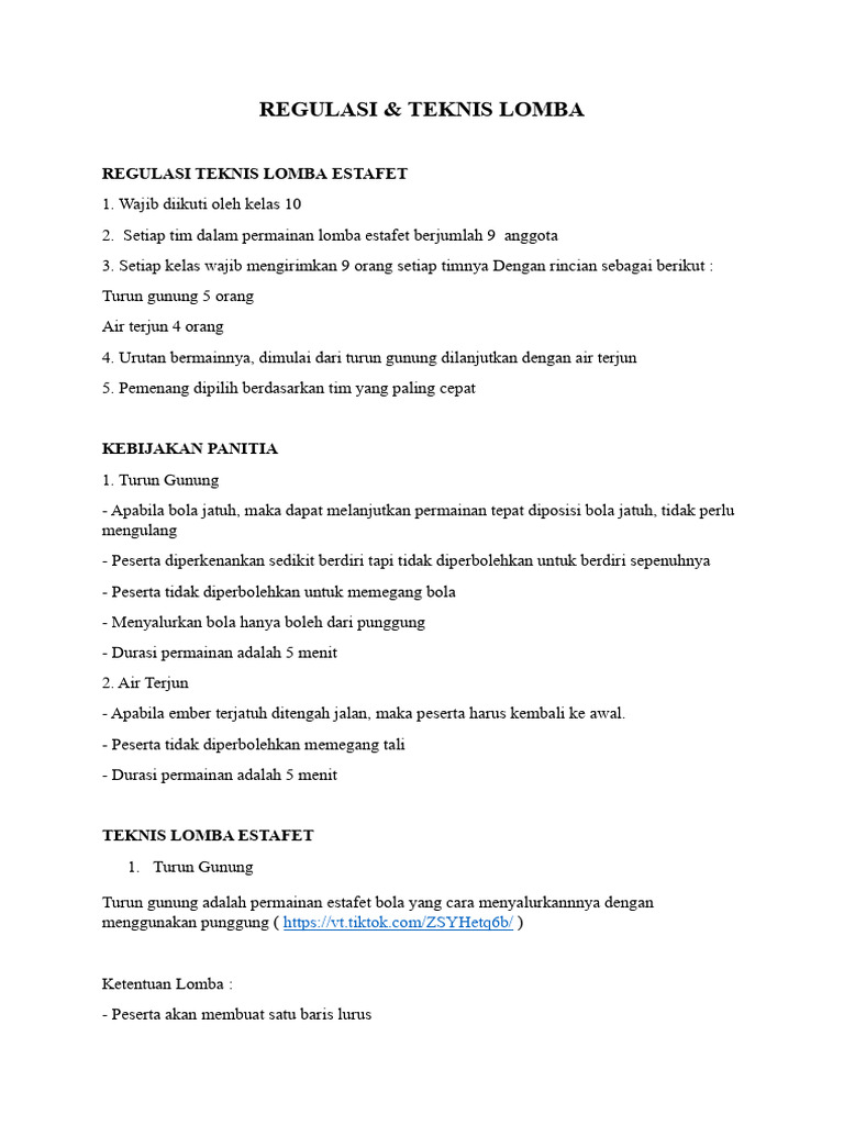 TEKNIS DAN REGULASI LOMBA MPLS Rev.1 | PDF