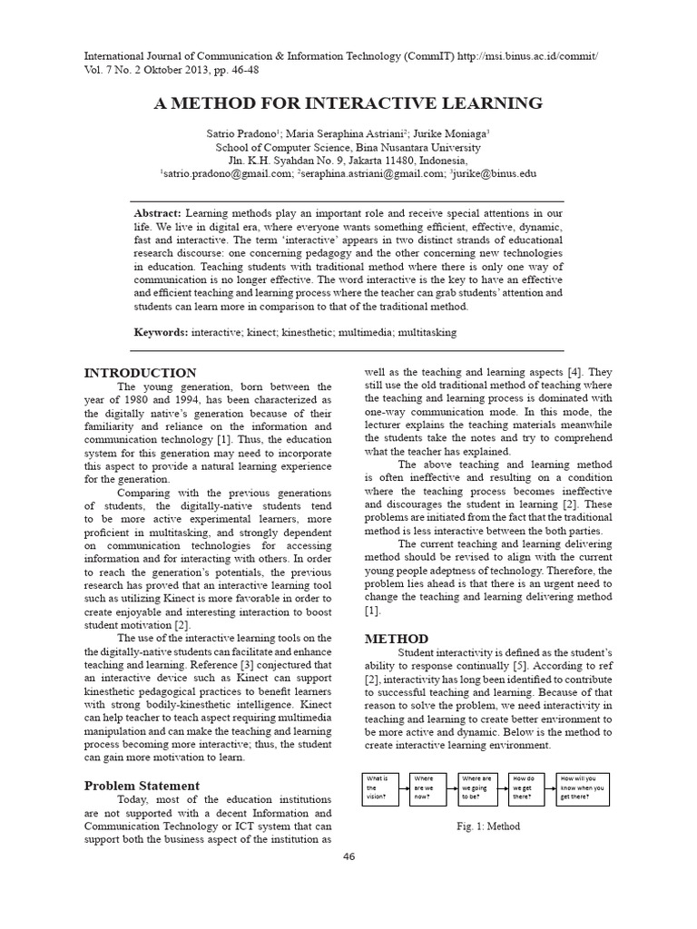 A Method For Interactive Learning | PDF | Learning | Pedagogy